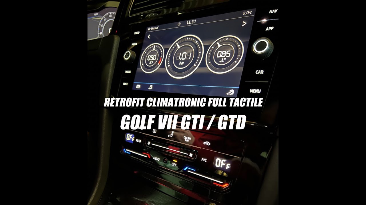Retrofit Climatronic Tactile Golf 7 Gtd Gti Vcds Youtube