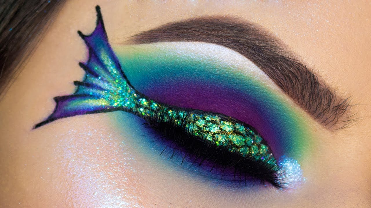 Simple Mermaid Eye Makeup