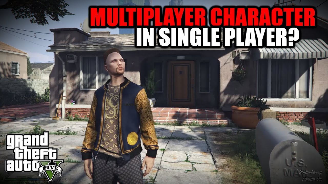 Gta 5 Pc Play As Your Multiplayer Character In Single Player Youtube