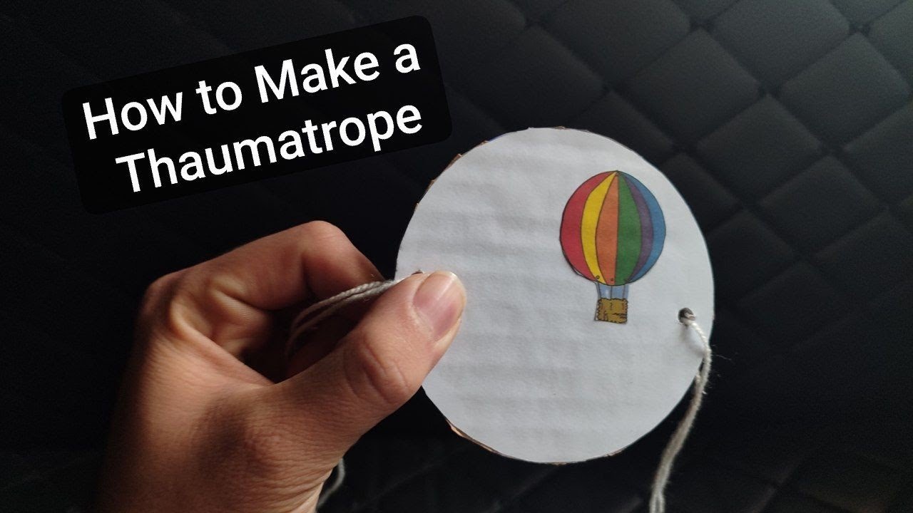 How To Make A Thaumatrope For Kids Amazing Optical Illusion Amin