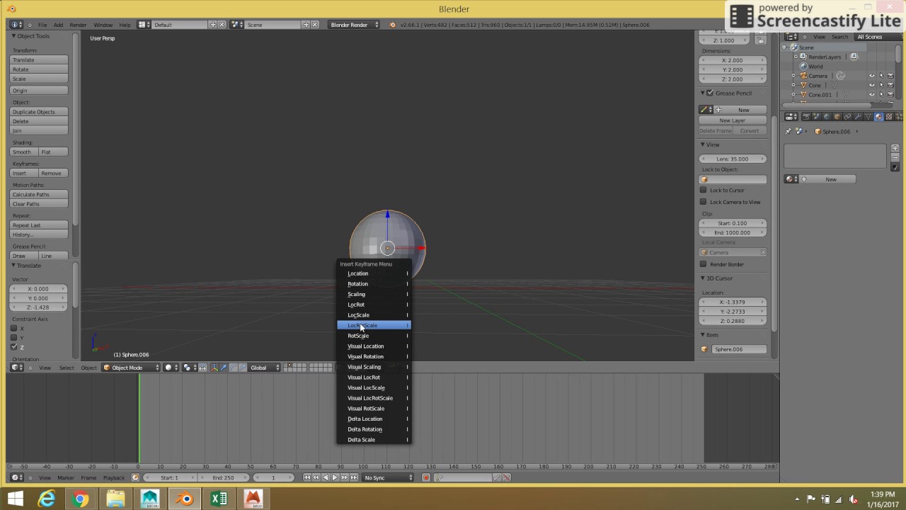 Keyframe Animation In Blender 3d Youtube