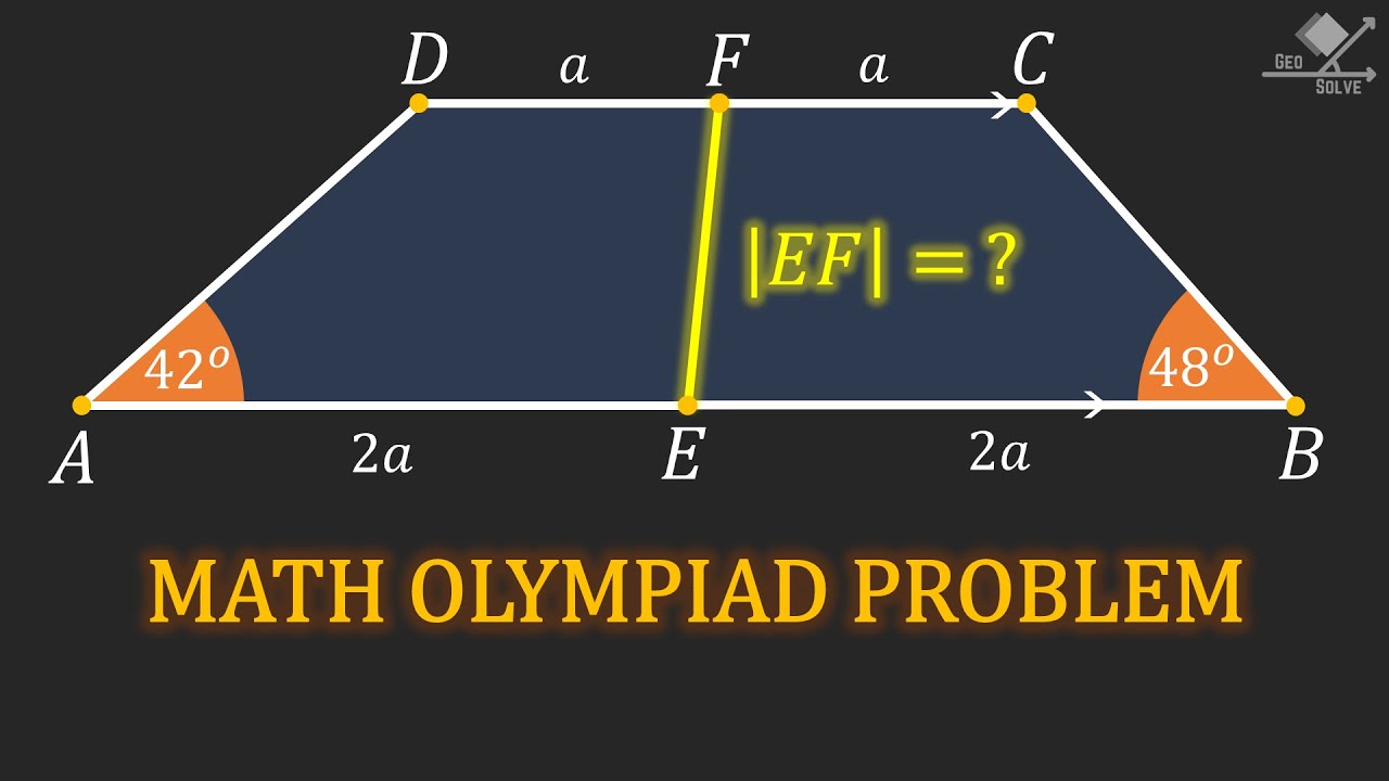 Geometry Olympiad Question From Turkey Youtube