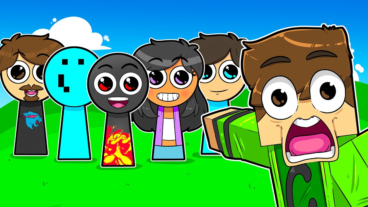 Transformei Youtubers Em Sprunks No Minecraft Youtube