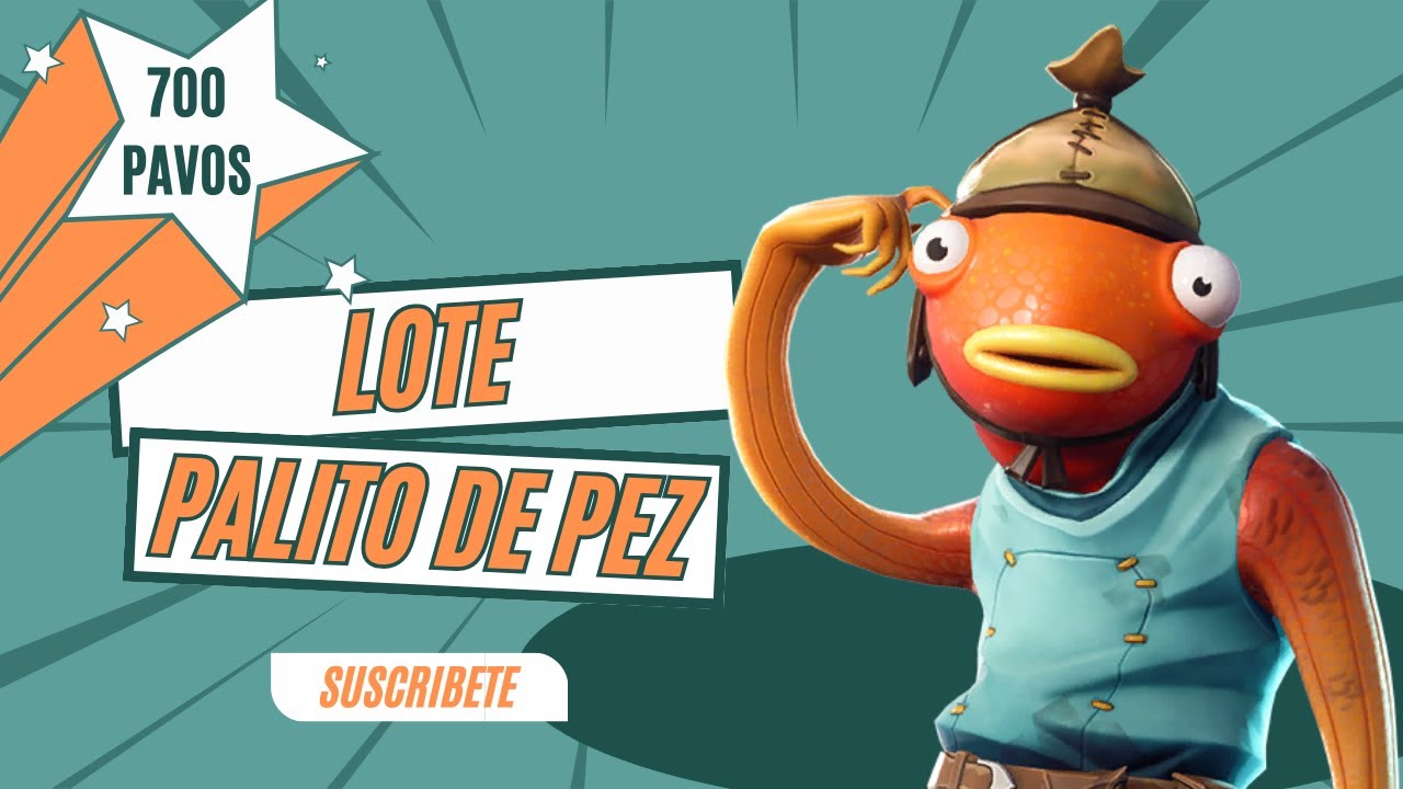 Fortnite Lote Palito De Pez Solo 700 Pavos Ahorra 1500 Vbucks Facil