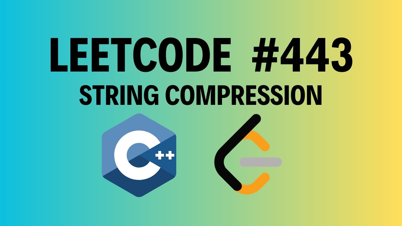 Leetcode 443 String Compression Optimal Two Pointer Solution Youtube