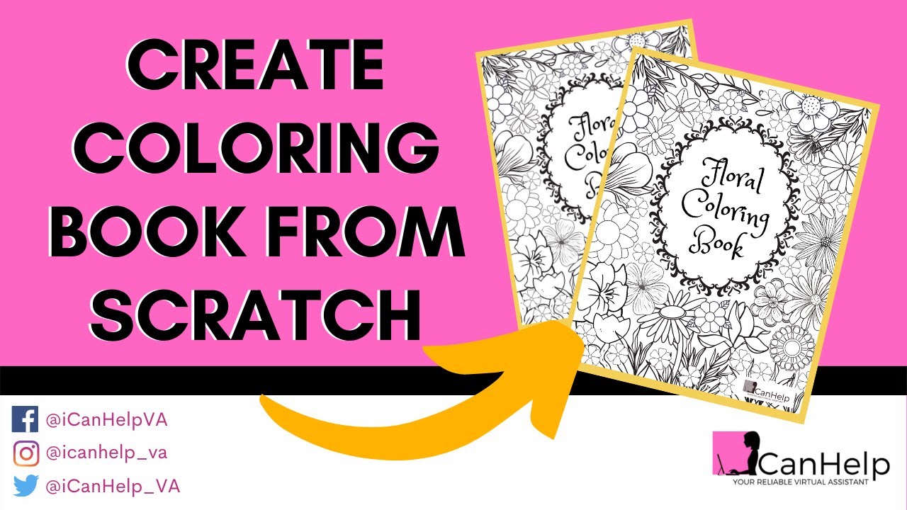 How To Create Coloring Book From Scratch Youtube