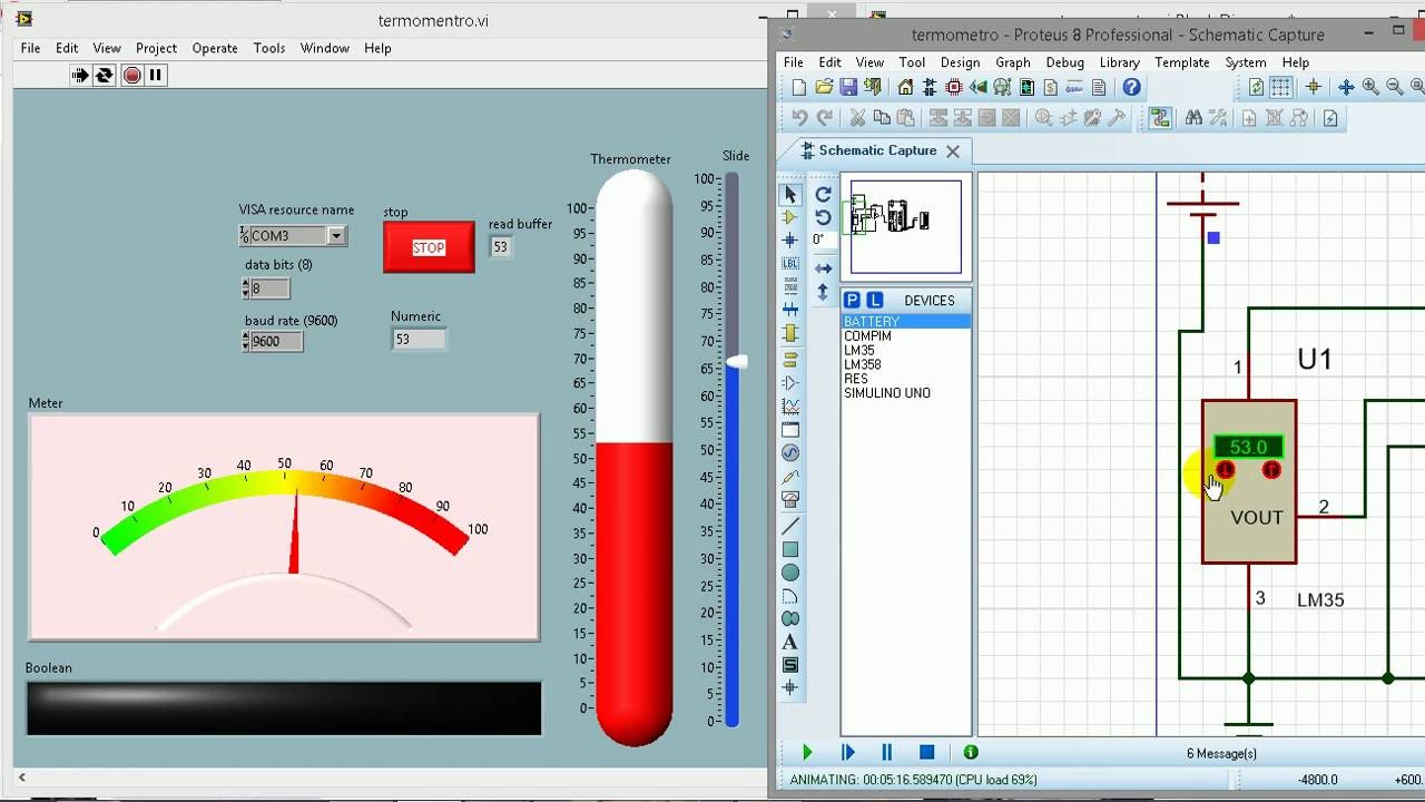 Arduino Y Labview Medicion De Temperatura Lm35 Youtube