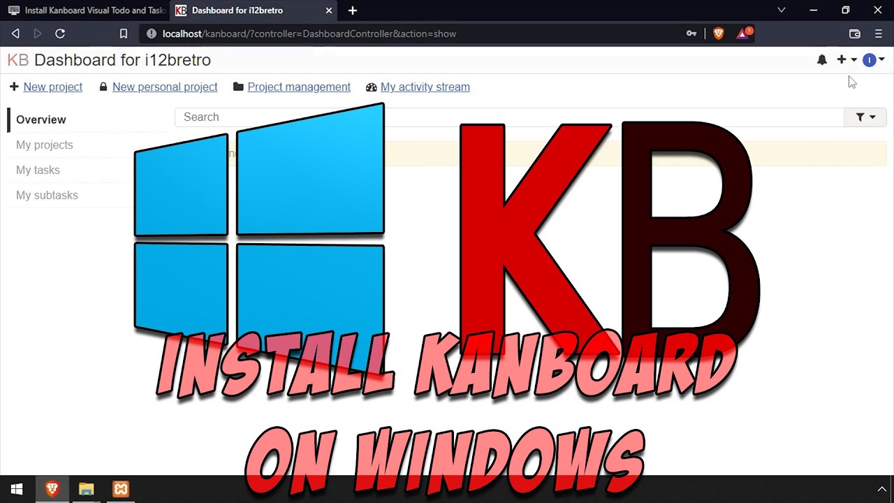 Install Kanboard Visual Todo And Tasks Management On Windows Youtube