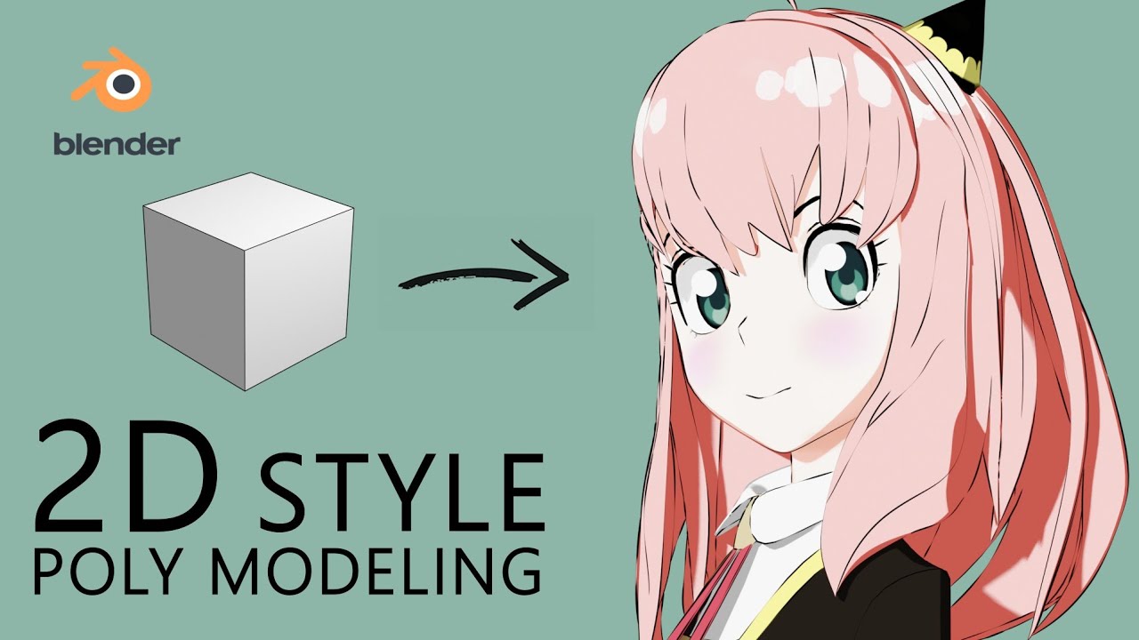 Character Modeling In Blender To Anime Style Youtube