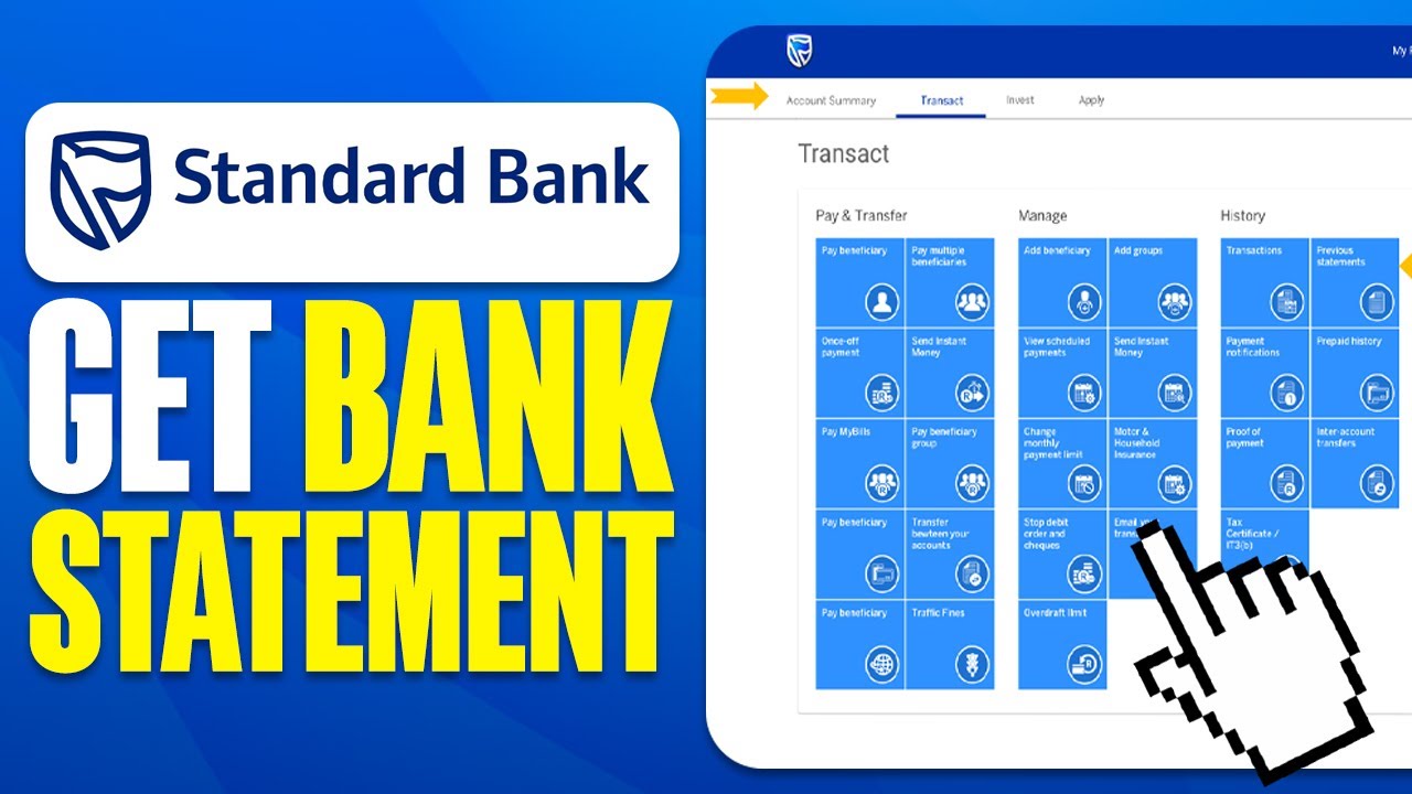 How To Get Bank Statement On Standard Bank App 2025 Youtube