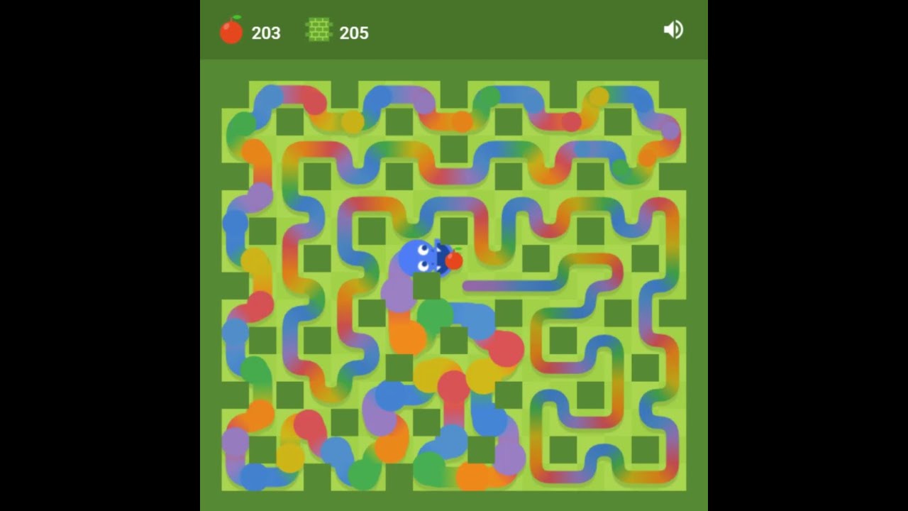 Google Snake Fast Wall All Apples Tas Youtube