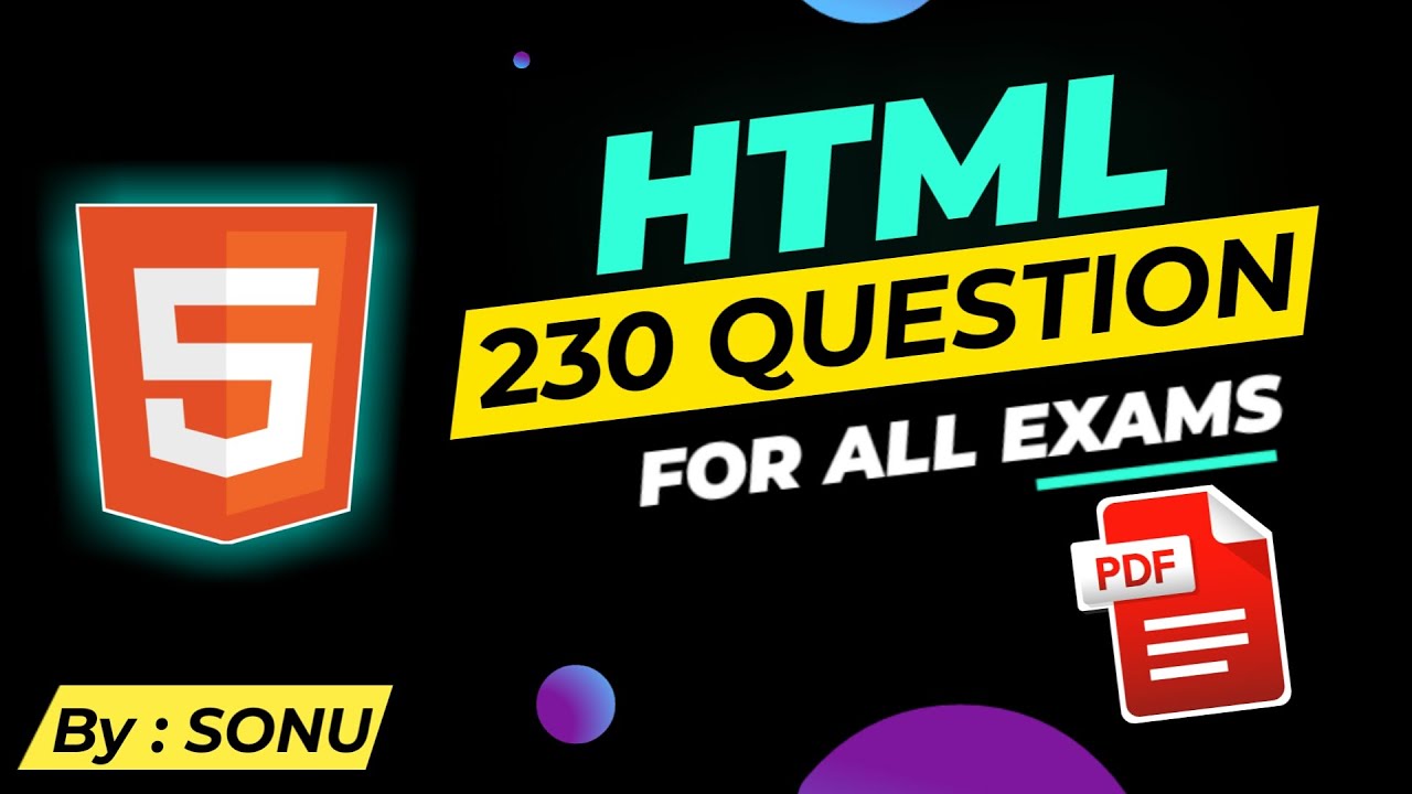 Html Mcq Questions And Answers Html Objective Multiple Choice