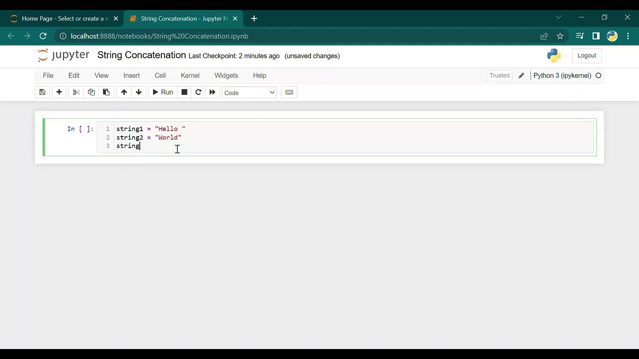 How To Join 2 Strings Together In One Line In Python String