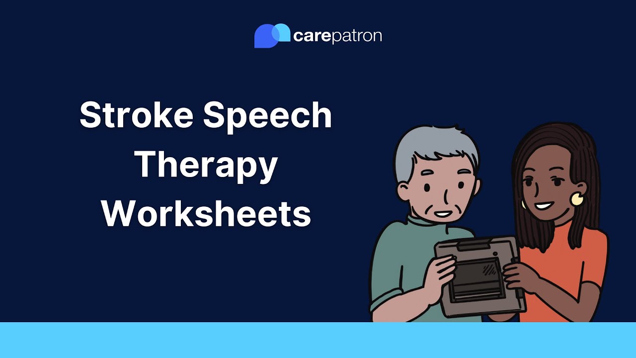 Speech Therapy For A Stroke Patient