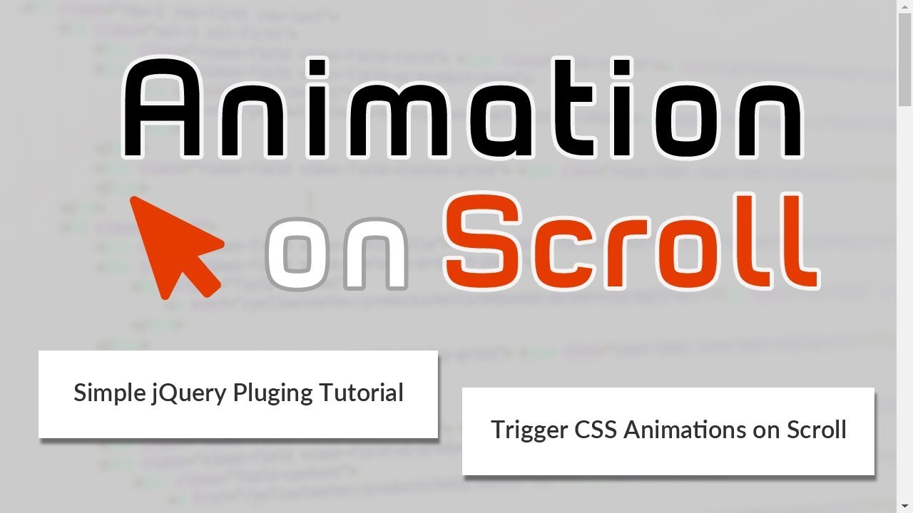 Animation On Scroll Awesome Trigger Css Animation On Scroll Youtube