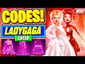 All New Lady Gaga Update Codes 2025 All Working Codes For Dress To ...