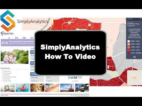 Simplyanalytics Tutorial Youtube