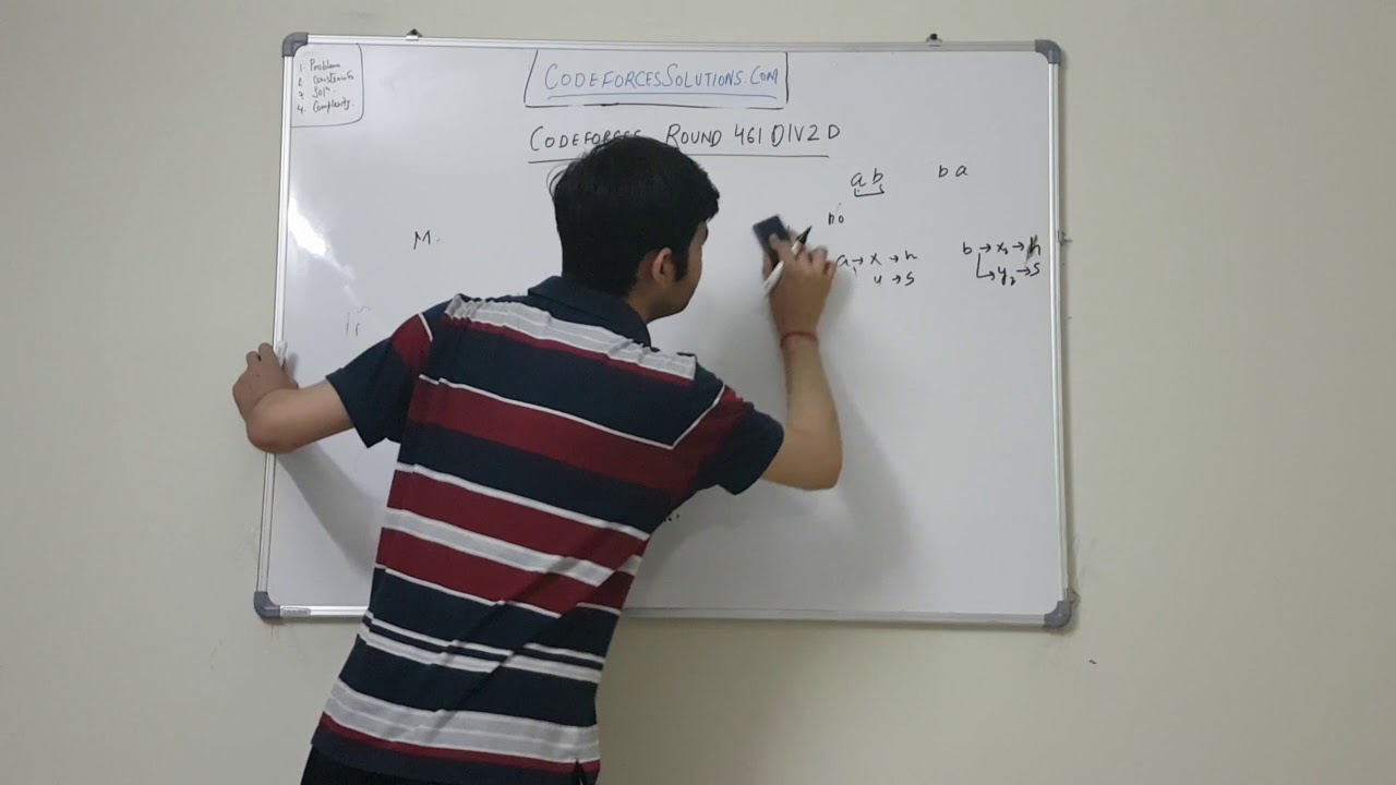 Codeforces Round 461 Div2 Problem D Youtube