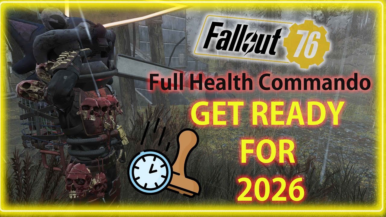 The Ultimate Full Health Commando Build 2026 Fallout 76 Youtube