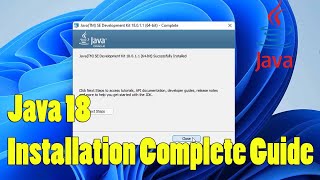 How To Install Java 18 On Windows 11 Update 2022 Java Home Jdk ...
