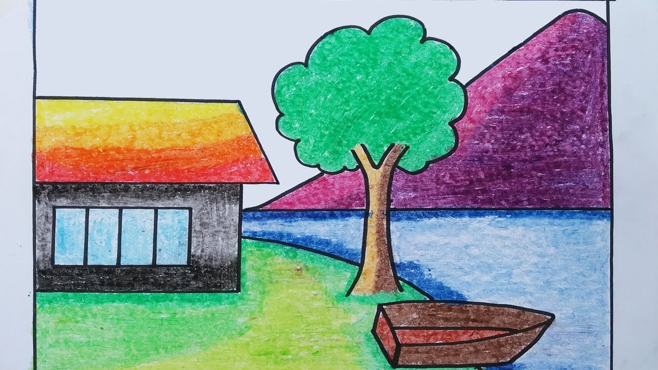 Landscape Drawing Images For Kids Infoupdate Org