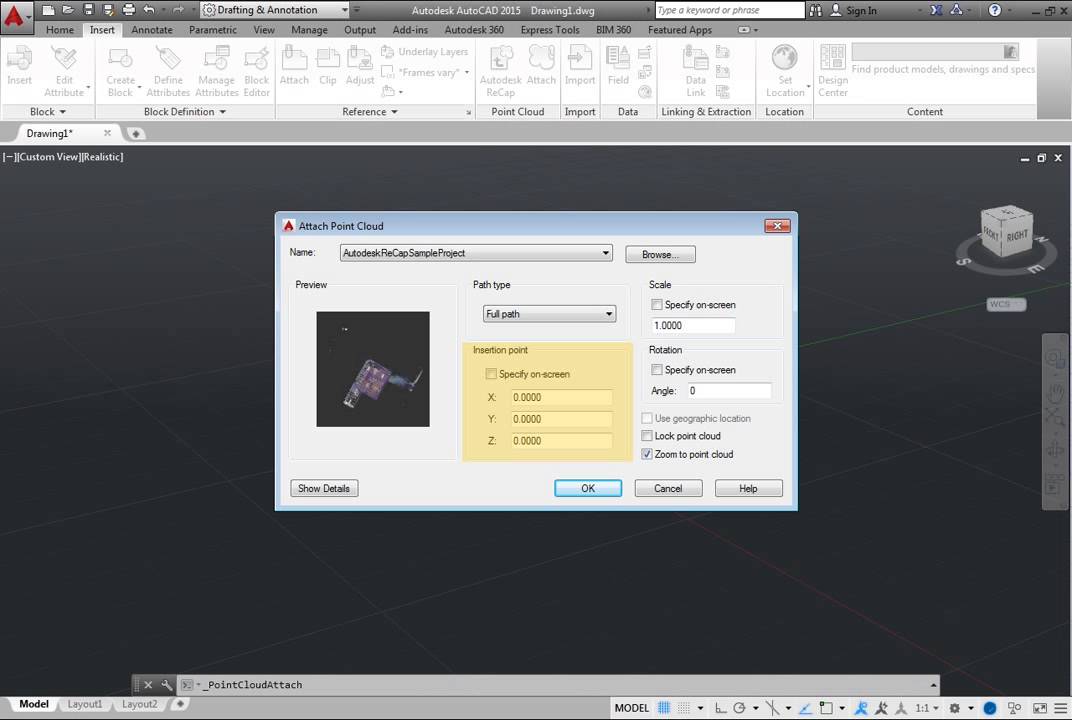 Attaching A Point Cloud Youtube