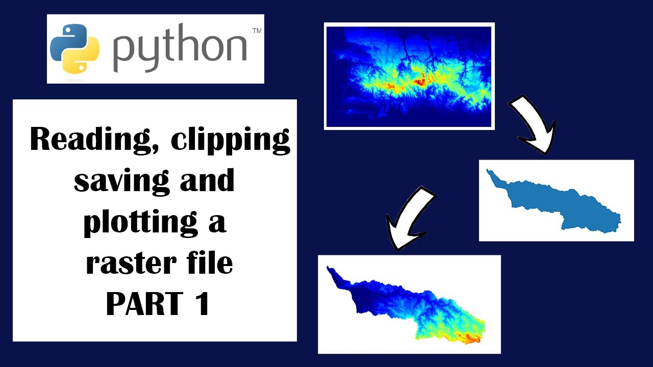 Reading Clipping Saving And Plotting A Raster File Using Python