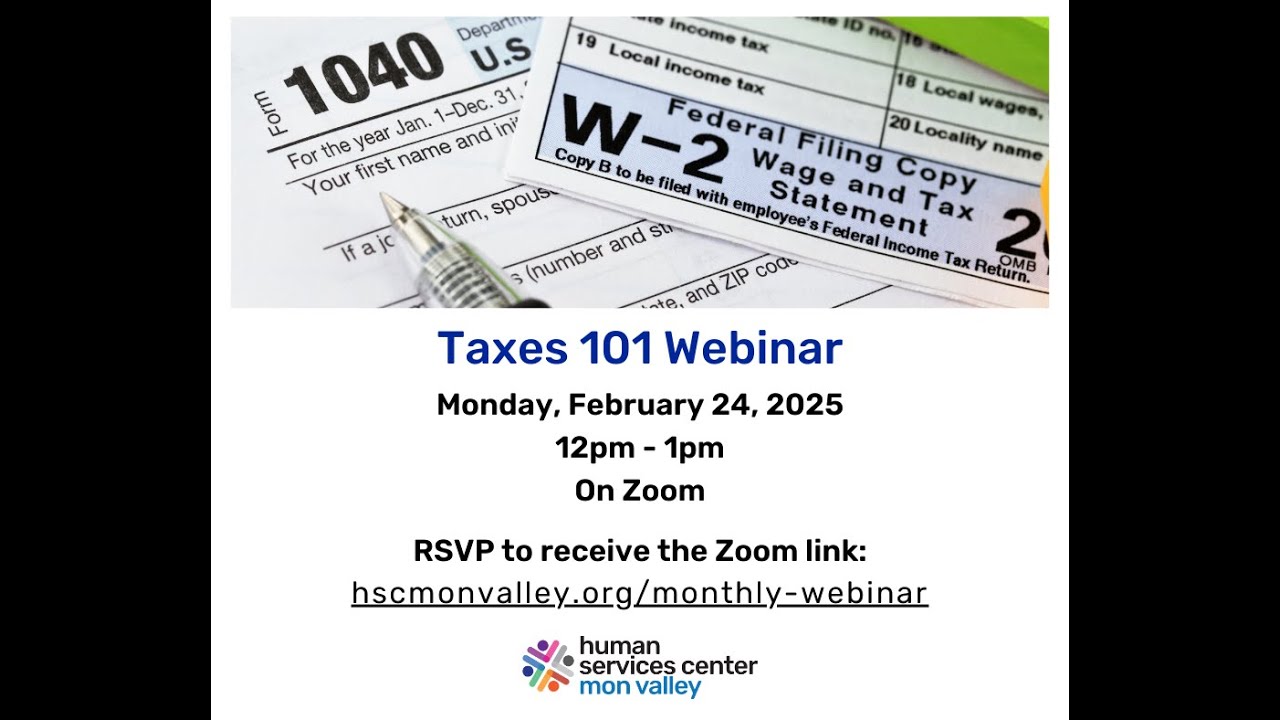 Taxes 101 Webinar Youtube