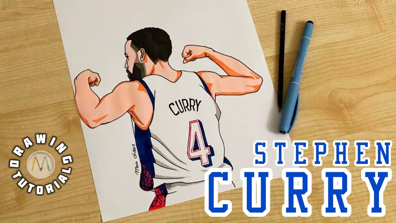 Stephen Curry Easy Drawing Printable Planet