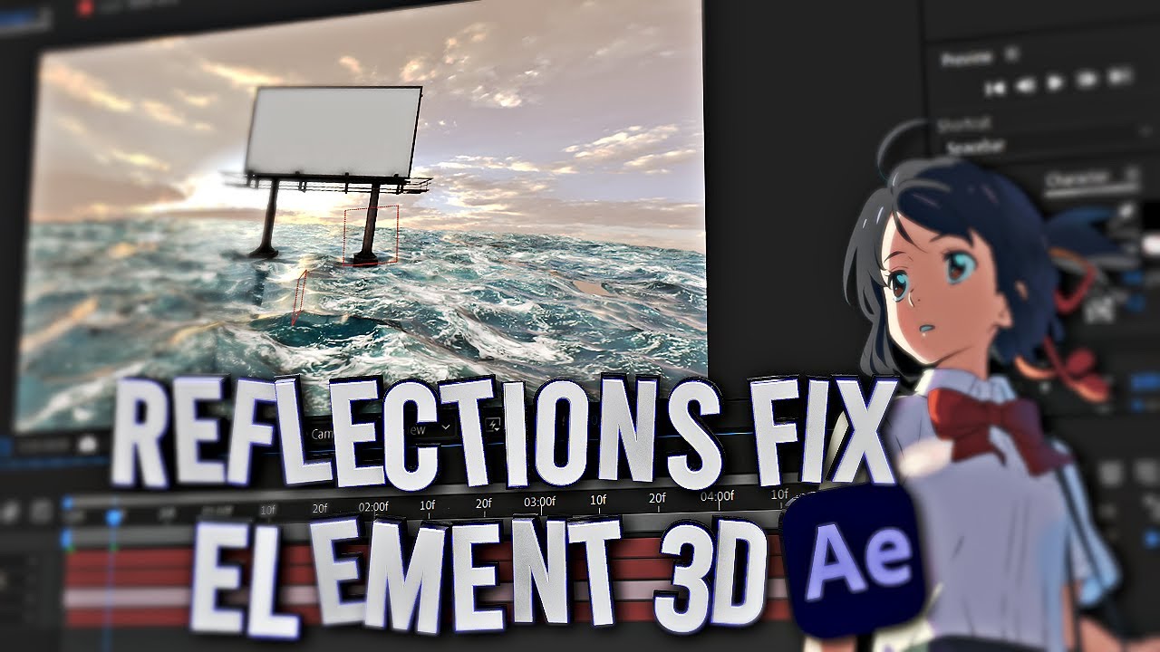Tutorial How To Add Reflections On Element 3d Fix Reflections Not