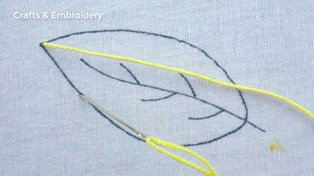 Amazing Leaves Hand Embroidery Tutorial For Beginners Very Easy
