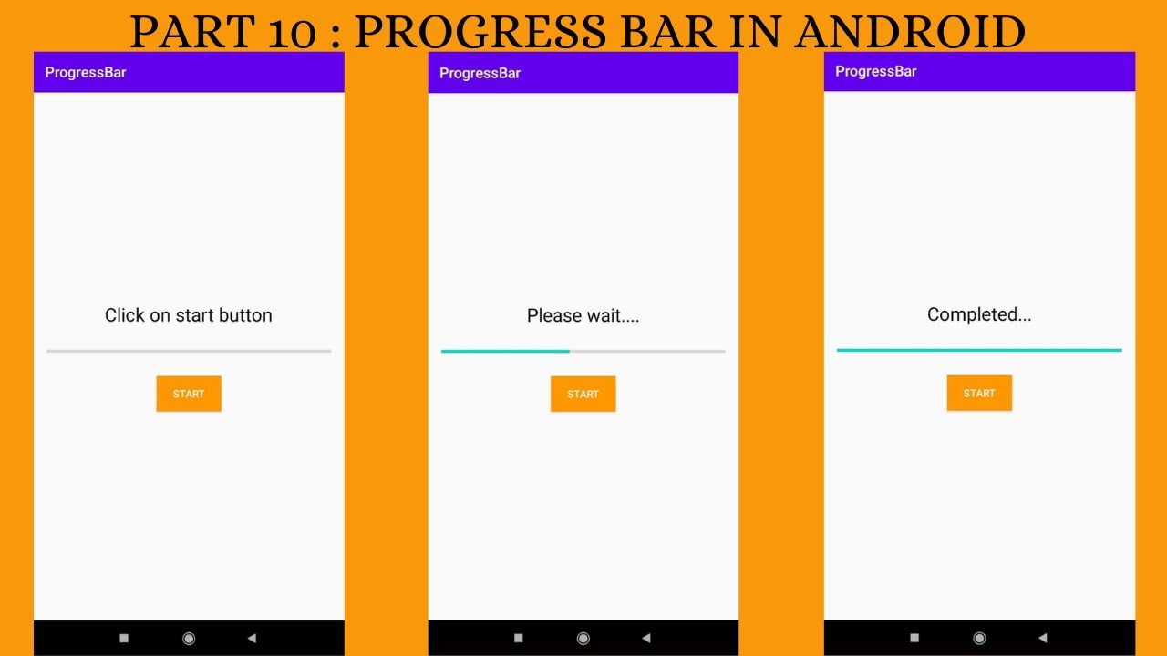 Part 10 How To Add Progress Bar In Android Android Ui Widgets