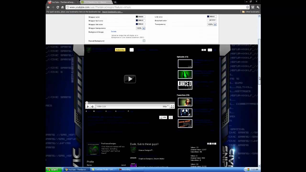 How To Download Set A Custom Youtube Background Youtube