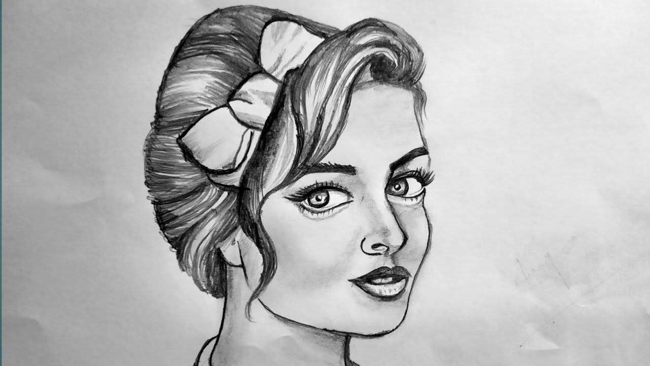 Pencil Sketch Drawing Ideas For Girls Easy Frosdgrace