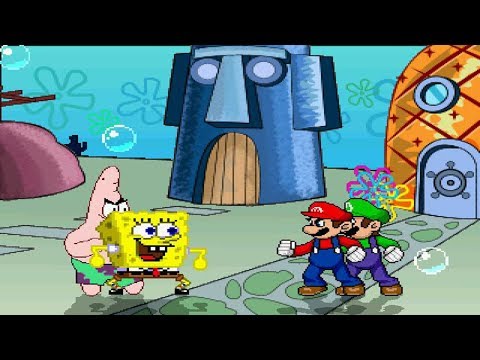 Spongebob Patrick Vs Mario Luigi Tag Mugen Battle Mugen