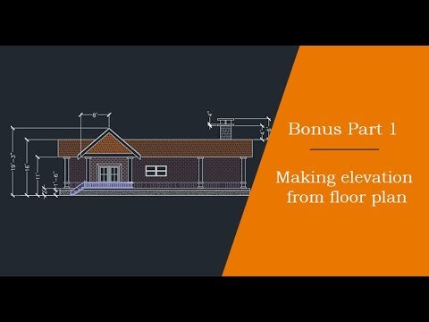Making Elevation View From Floor Plan Bonus Part 1 Of 2 Youtube