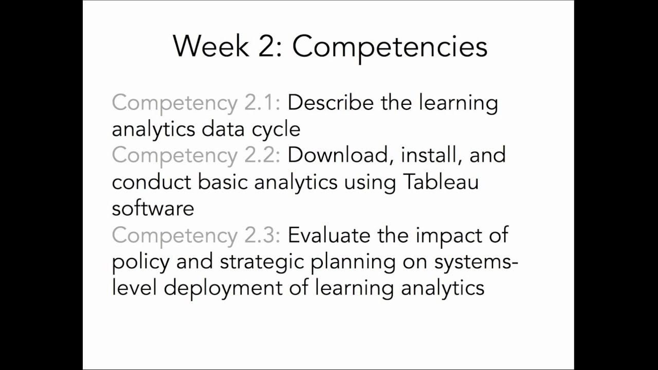 Week 2 Introduction Youtube