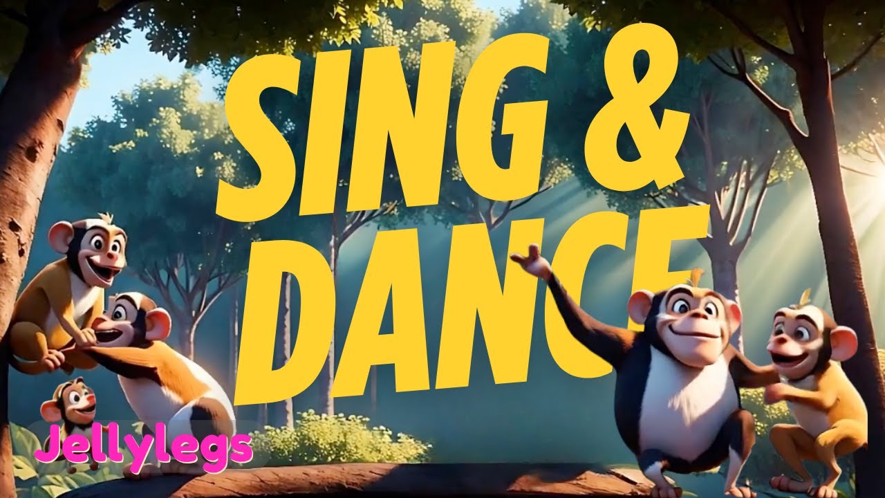 Jungle Dancing Fun Kids Song Dance Dancing Animals In The Jungle