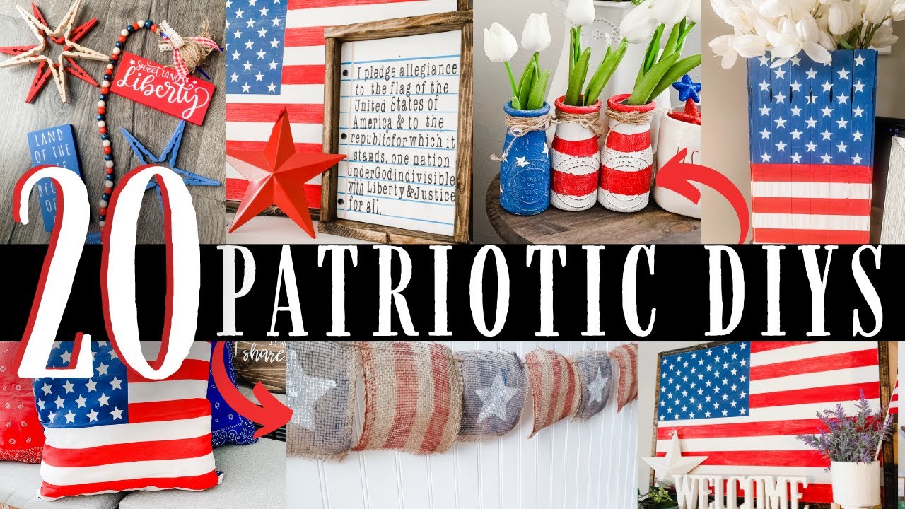 20 Must See Patriotic Diys 2024 рџ єрџ ё Dollar Tree Memorial Day 4th Of