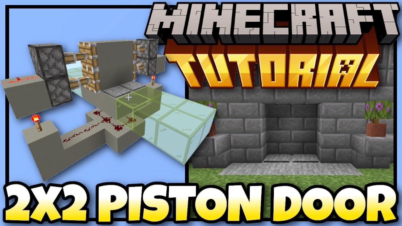 How To Make A Simple Piston Door In Minecraft Bedrock At Meghan Miller Blog