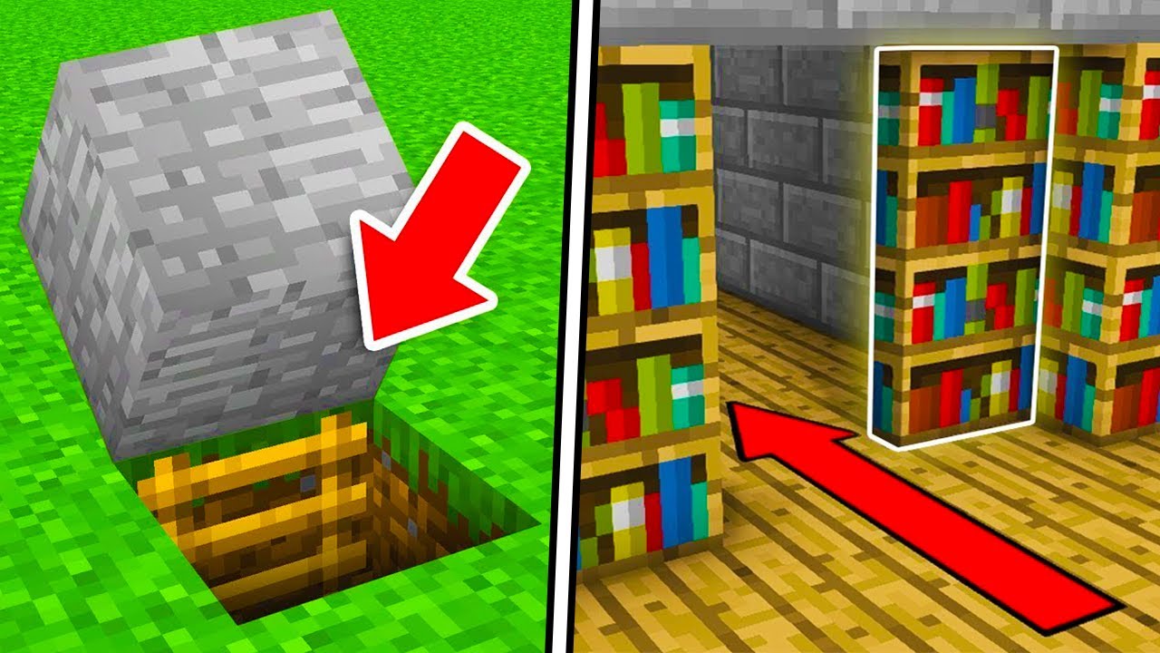 25 Secret Minecraft Bases 100 Hidden Part 2 Youtube