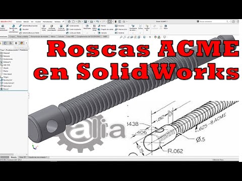 Rosca Acme En Solidworks Youtube