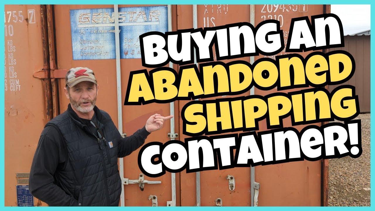 I Bought A Massive Abandoned Shipping Container For 700 Youtube