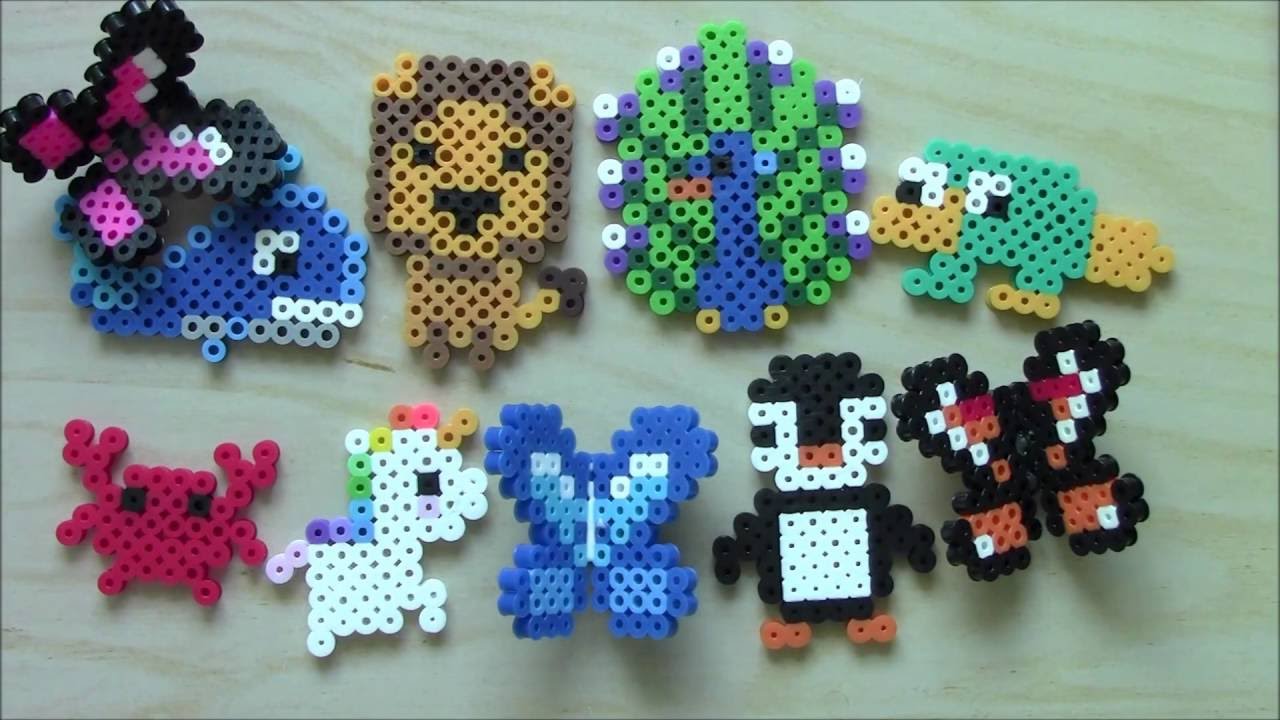 Easy Perler Bead Animal Keychains And Magnets 2 Youtube