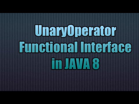 Unaryoperator Functional Interface In Java 8 Writing Lambda For