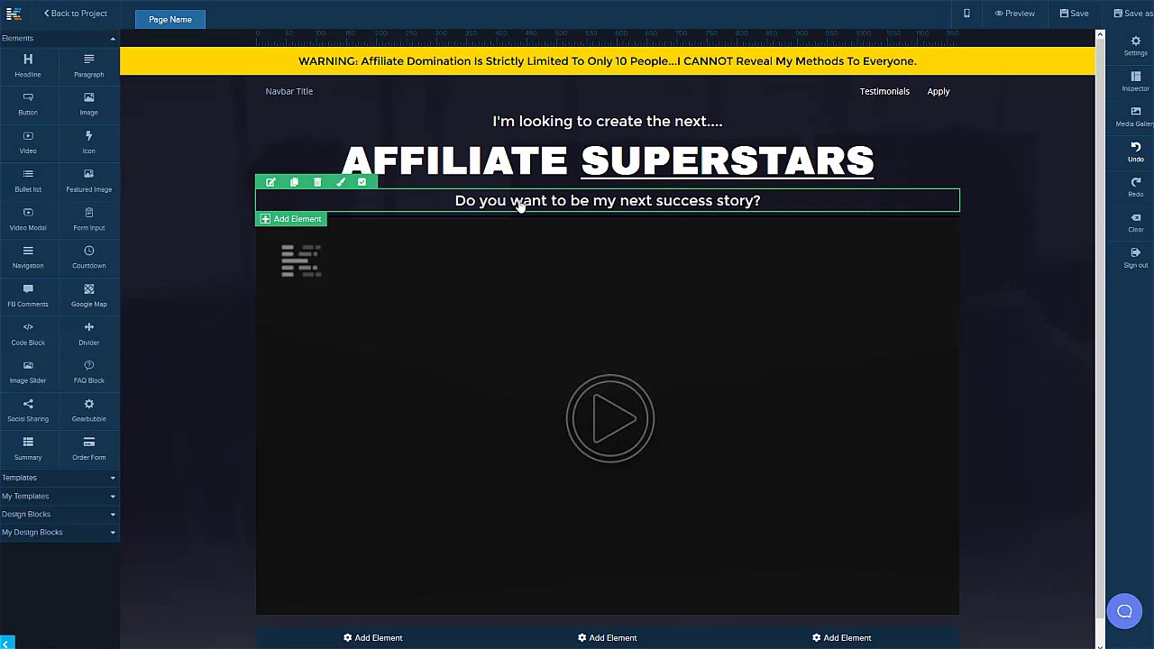 Kickpages Live Build Affiliate Coaching Funnel Youtube