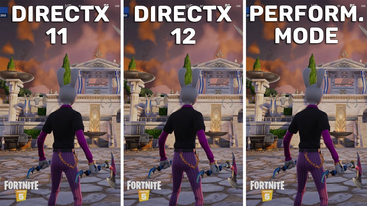 Fortnite Chapter 5 Season 2 Directx 11 Vs Directx 12 Vs Performance
