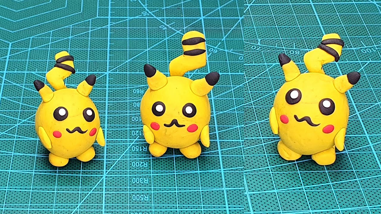 Pokémon Clay Art Pikachu Clay Modelling For Kids Clay Toys Making How