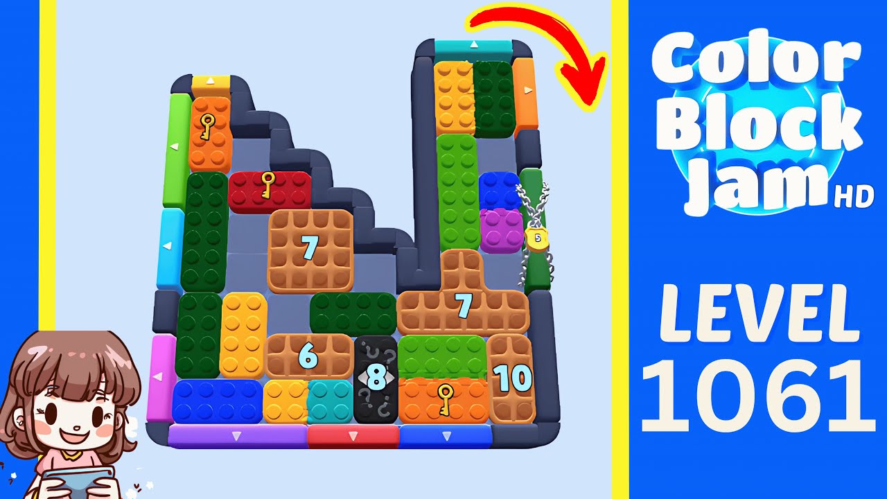 Color Block Jam Level 1061 Solution Walkthrough Youtube