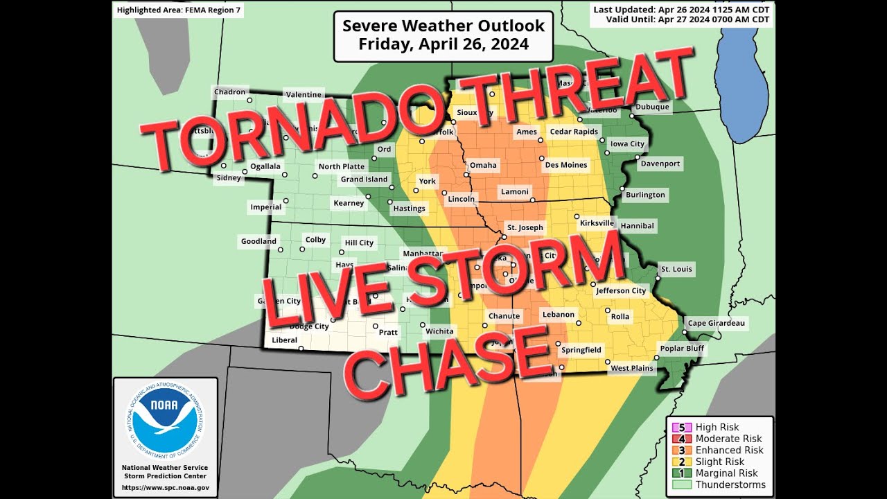 рџ ґlive Storm Chaser Enhanced Tornado Threat Iowa Nebraska Missouri
